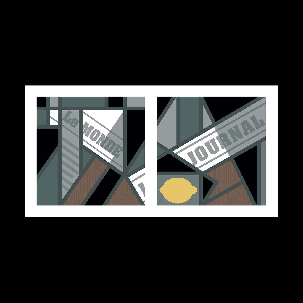 2 SQUARES: LE MONDE LEMON by Bob Kessel – Bob Kessel Art